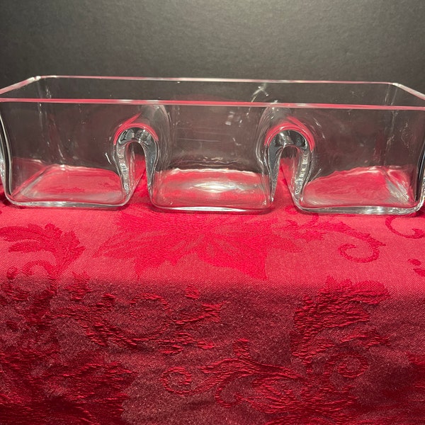 Glass Relish Dish Etsy