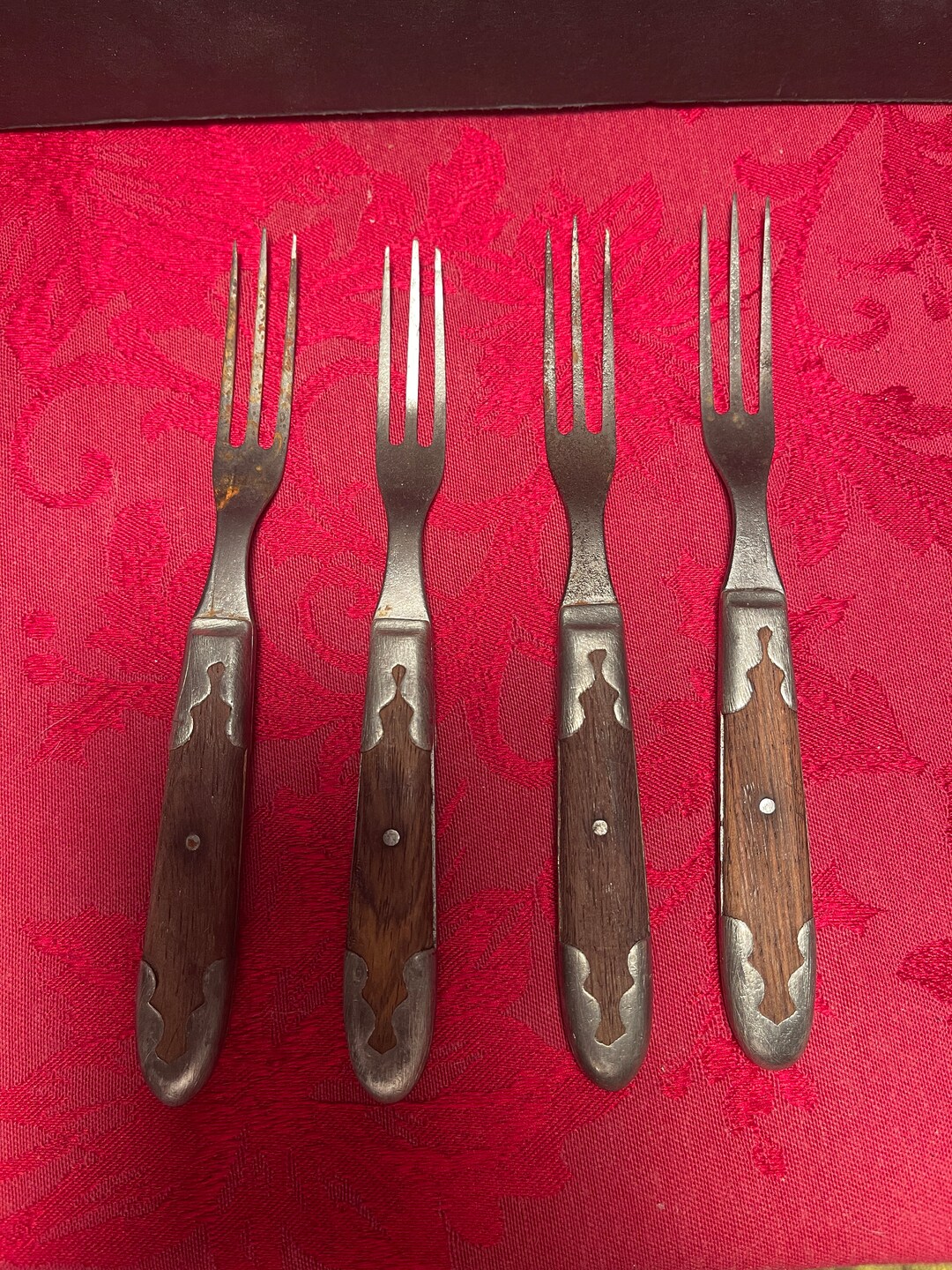 Antique Civil War Era Camp Forks 3 Prong/tine Pewter and Wood Lot of 4 19th C - Etsy