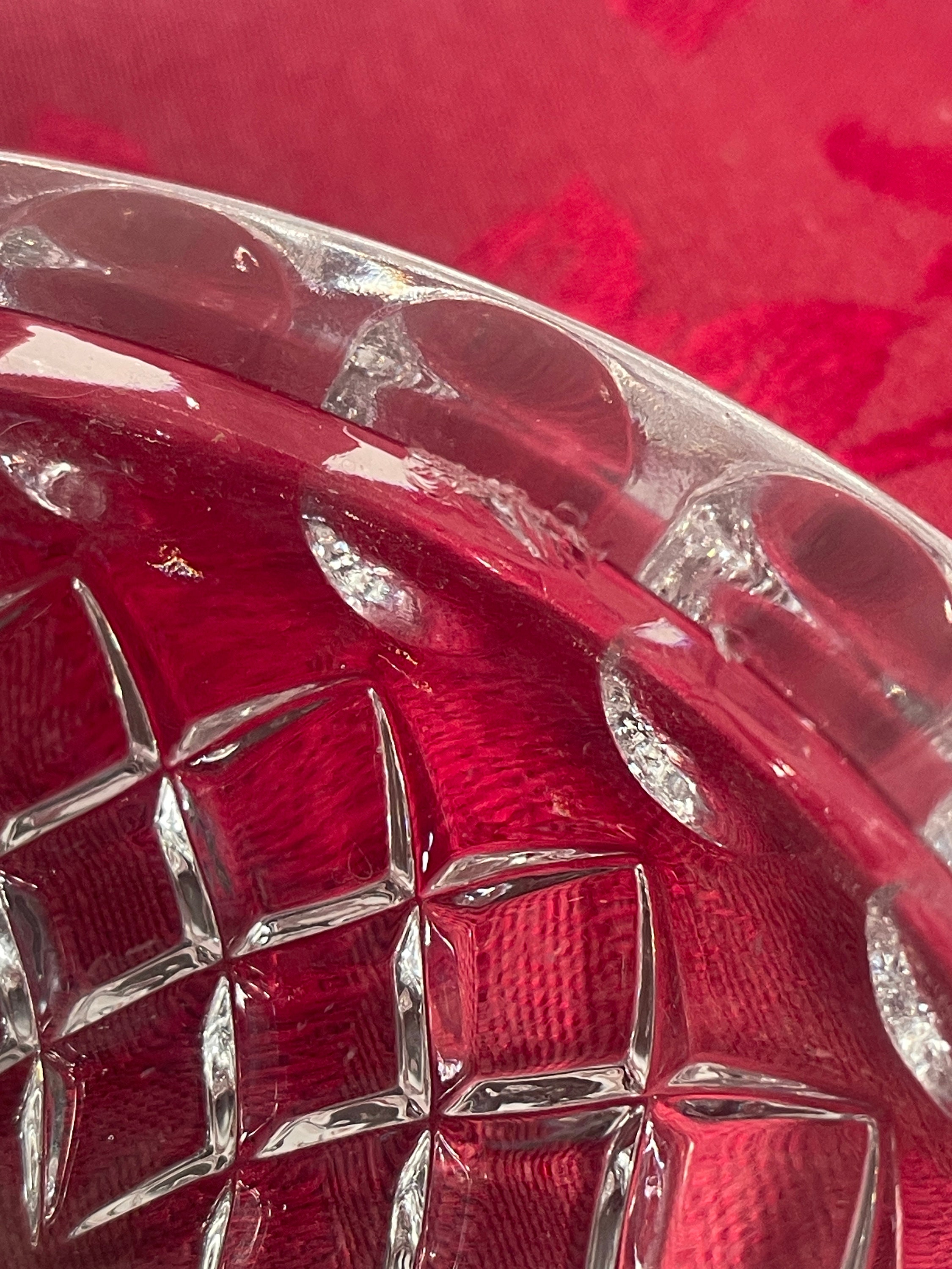 Vintage Princess House Crystal Ashtray Diamond Pattern Royal Highlights ...