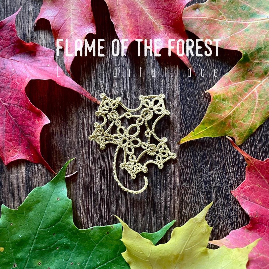 Flame of the Forest — an Elegant Maple Leaf Tatting Pattern for Lace ...