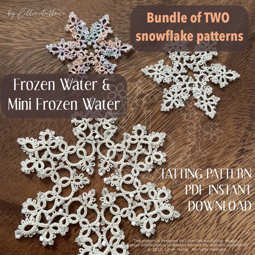 Tatting Snowflake Pattern With Beads Tutorial Instant Download - Etsy
