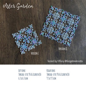 Aster Garden Magic Square Tatting Lace Doily Pattern for Advanced ...