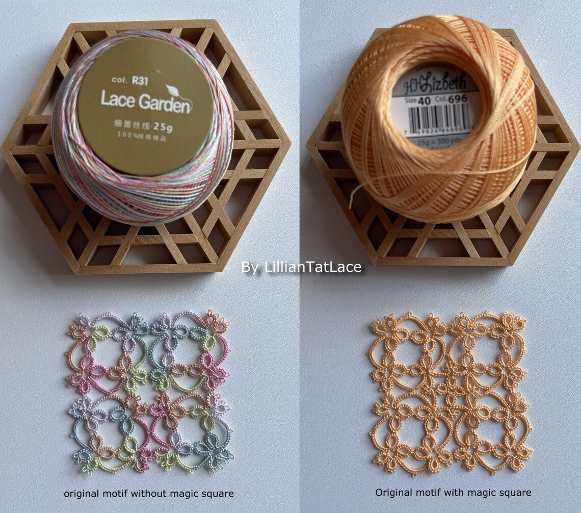 Mosaic Tatting PDF Pattern: Frivolite Lace Doily (diagrams ...