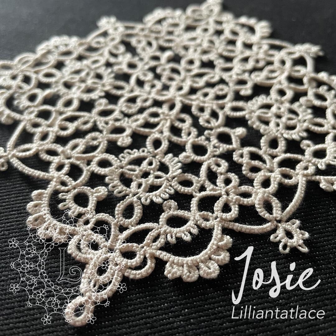 Josie Tatting PDF Tatting Pattern Frivolite Square Lace Doily Instant ...
