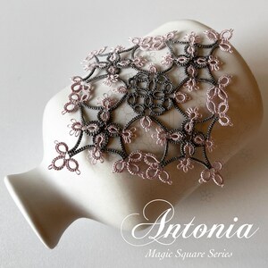 Antonia Magic Square Tatting Lace Doily Pattern for Advanced Tatters (2 ...