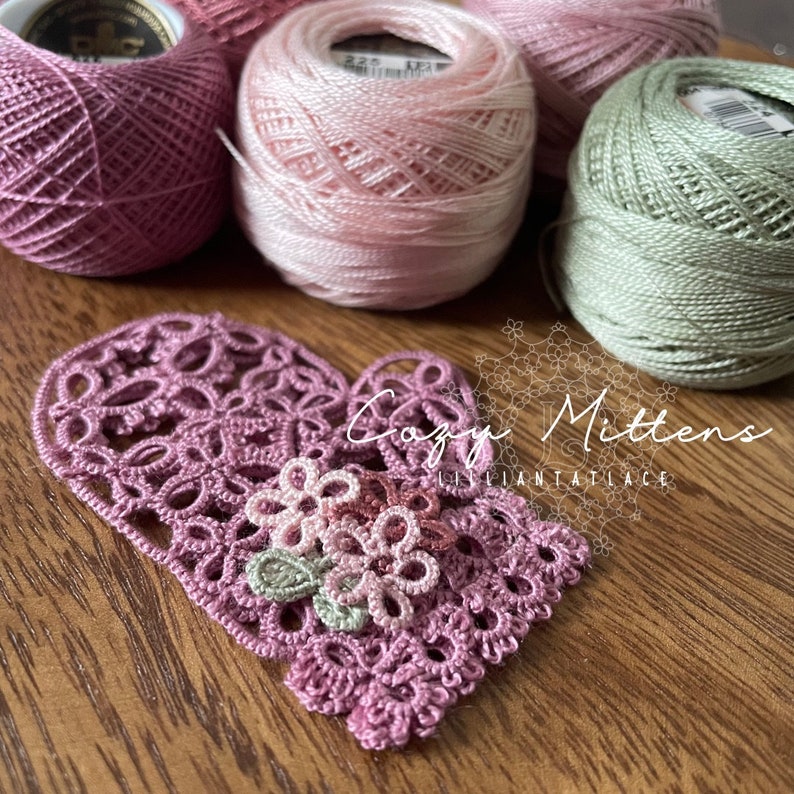 Cozy Mittens Tatting Pattern: Frivolite Lace Design (PDF Download) - Etsy