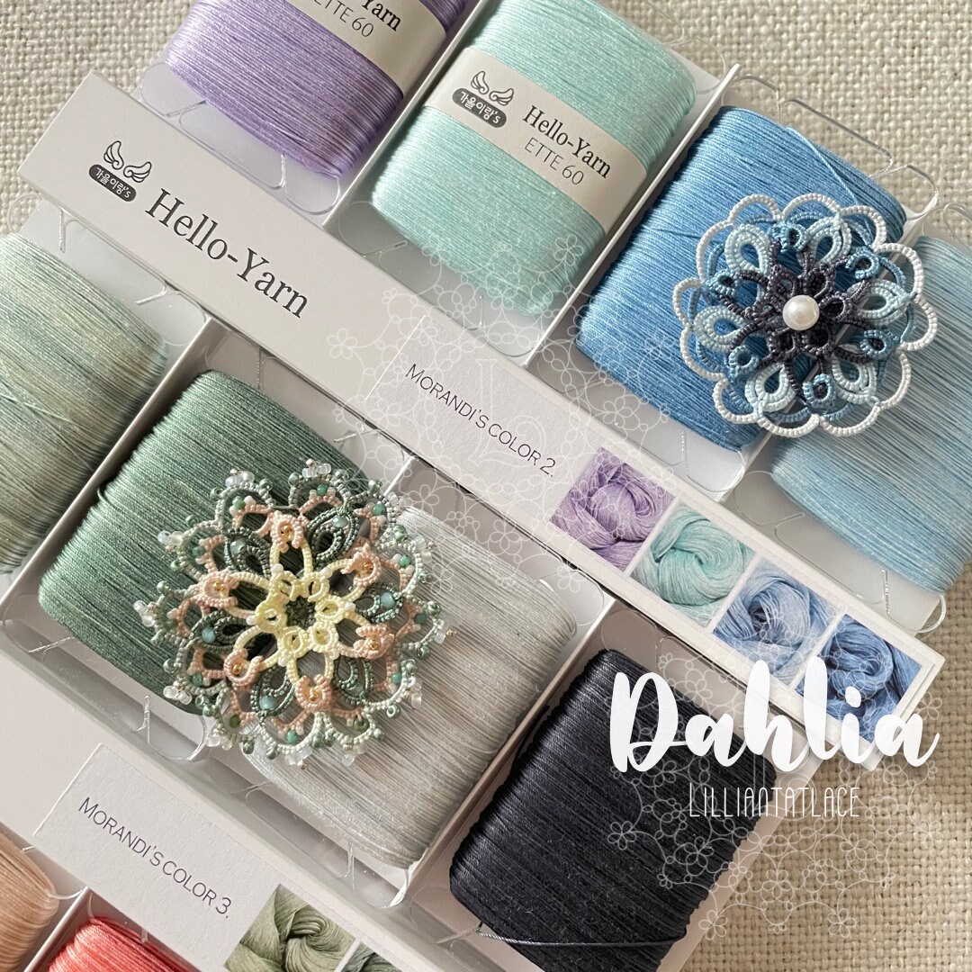 Dahlia Brooch Tatting Pattern: Layered Effect Tutorial (PDF Download ...
