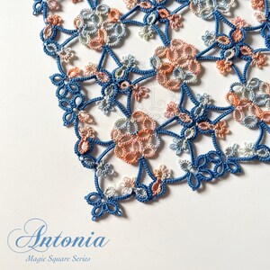Antonia Magic Square Tatting Lace Doily Pattern for Advanced Tatters (2 ...