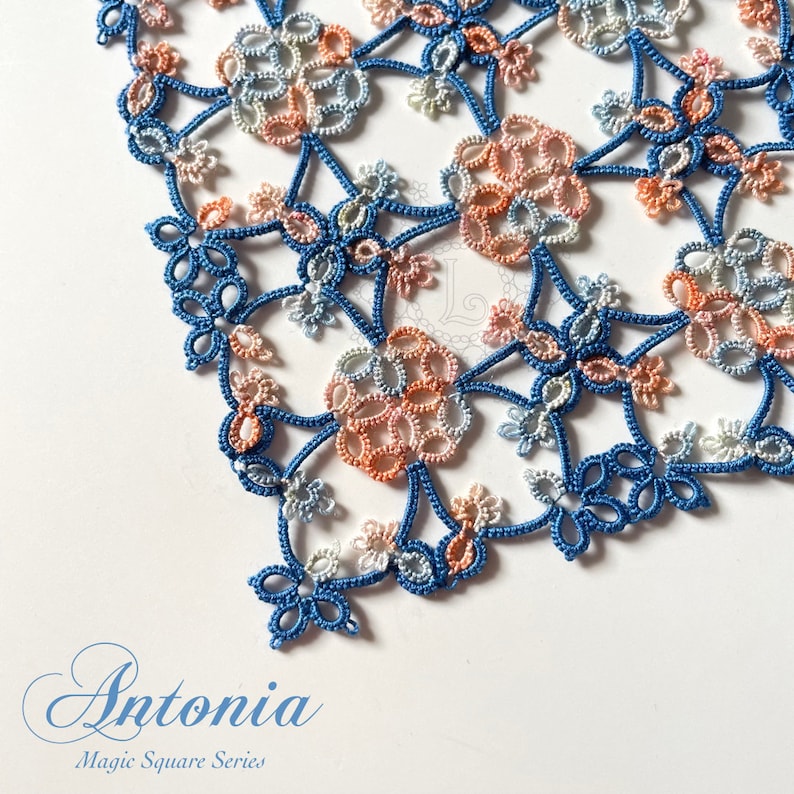 Antonia Magic Square Tatting Doily Pattern, Advanced Frivolite (digital ...
