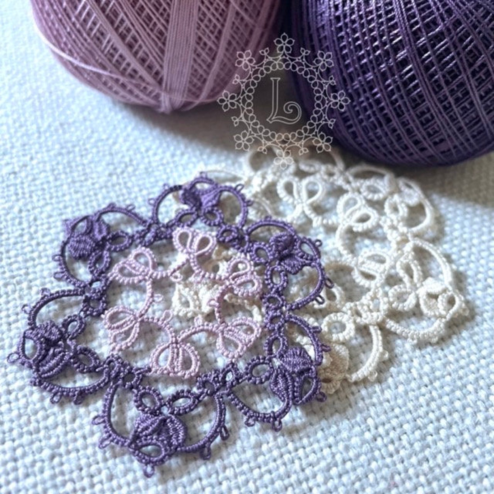 Cluny Flower Tatting Pattern Instant Download Pdf Frivolite Lace Leaves ...