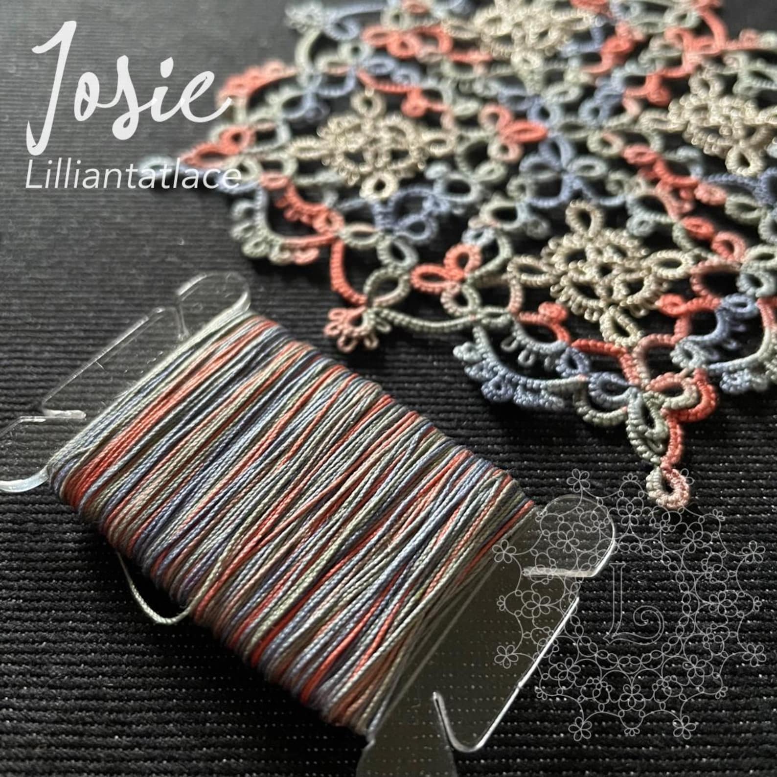Josie Tatting PDF Tatting Pattern Frivolite Square Lace Doily Instant ...