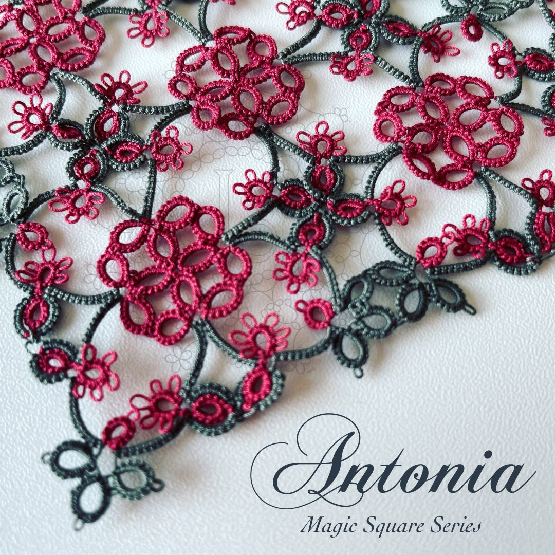 Antonia Magic Square Tatting Lace Doily Pattern for Advanced Tatters (2 ...