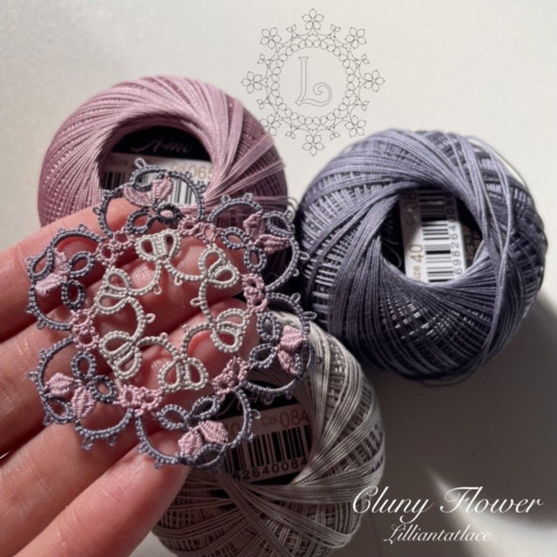 Cluny Flower Tatting Pattern Instant Download Pdf Frivolite Lace Leaves ...