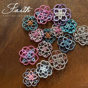 Faith Motif Tatting Pattern With Seed Beads Tutorial With Video and ...