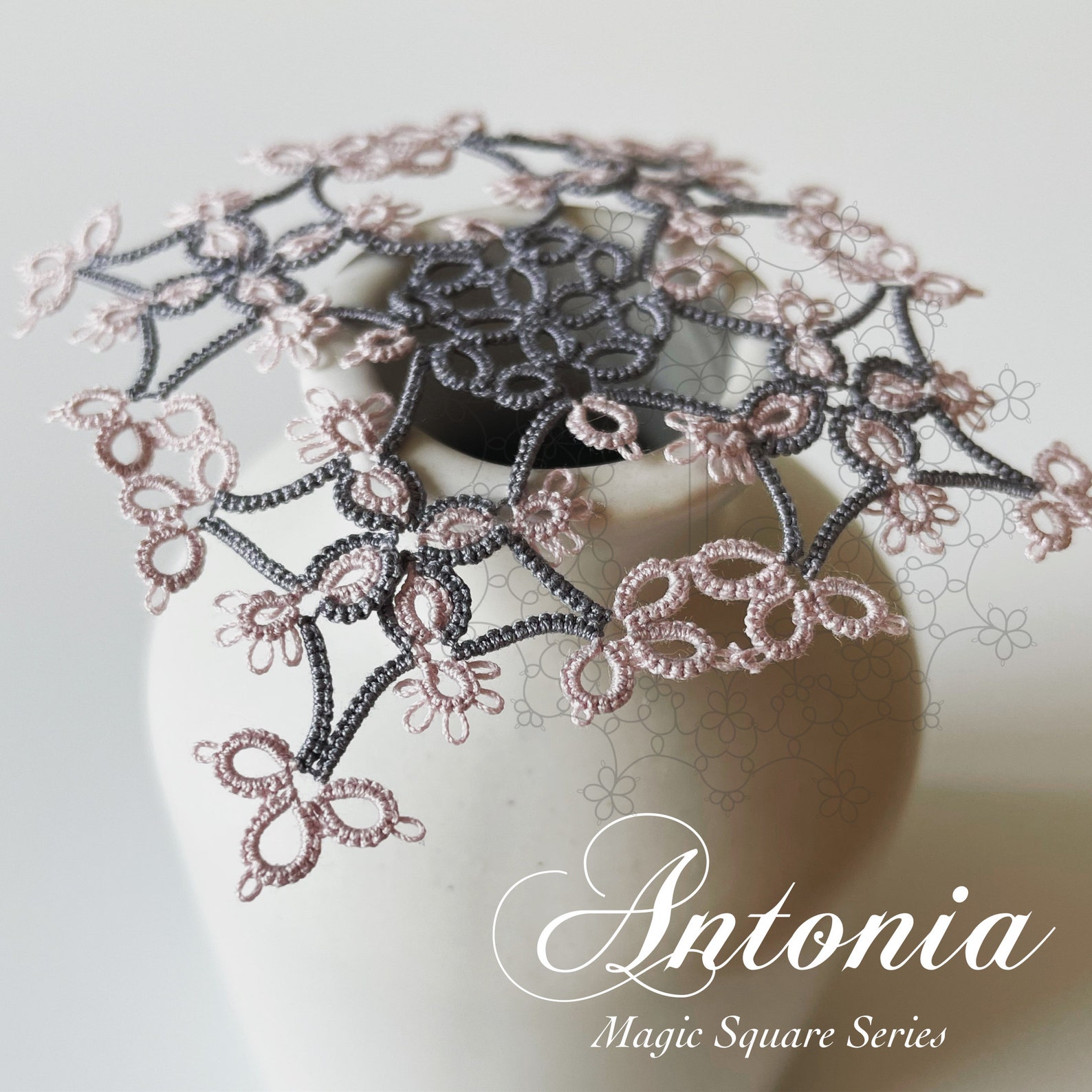 Antonia Magic Square Tatting Doily Pattern, Advanced Frivolite (digital ...