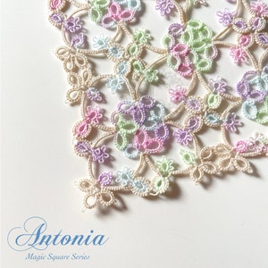 Antonia Magic Square Tatting Lace Doily Pattern for Advanced Tatters (2 ...