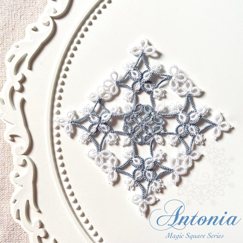 Antonia Magic Square Tatting Doily Pattern, Advanced Frivolite (digital ...