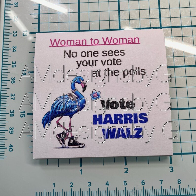 Woman to Woman 3x3 Post-it Notes Sticky Notes Kamala Harris Election ...