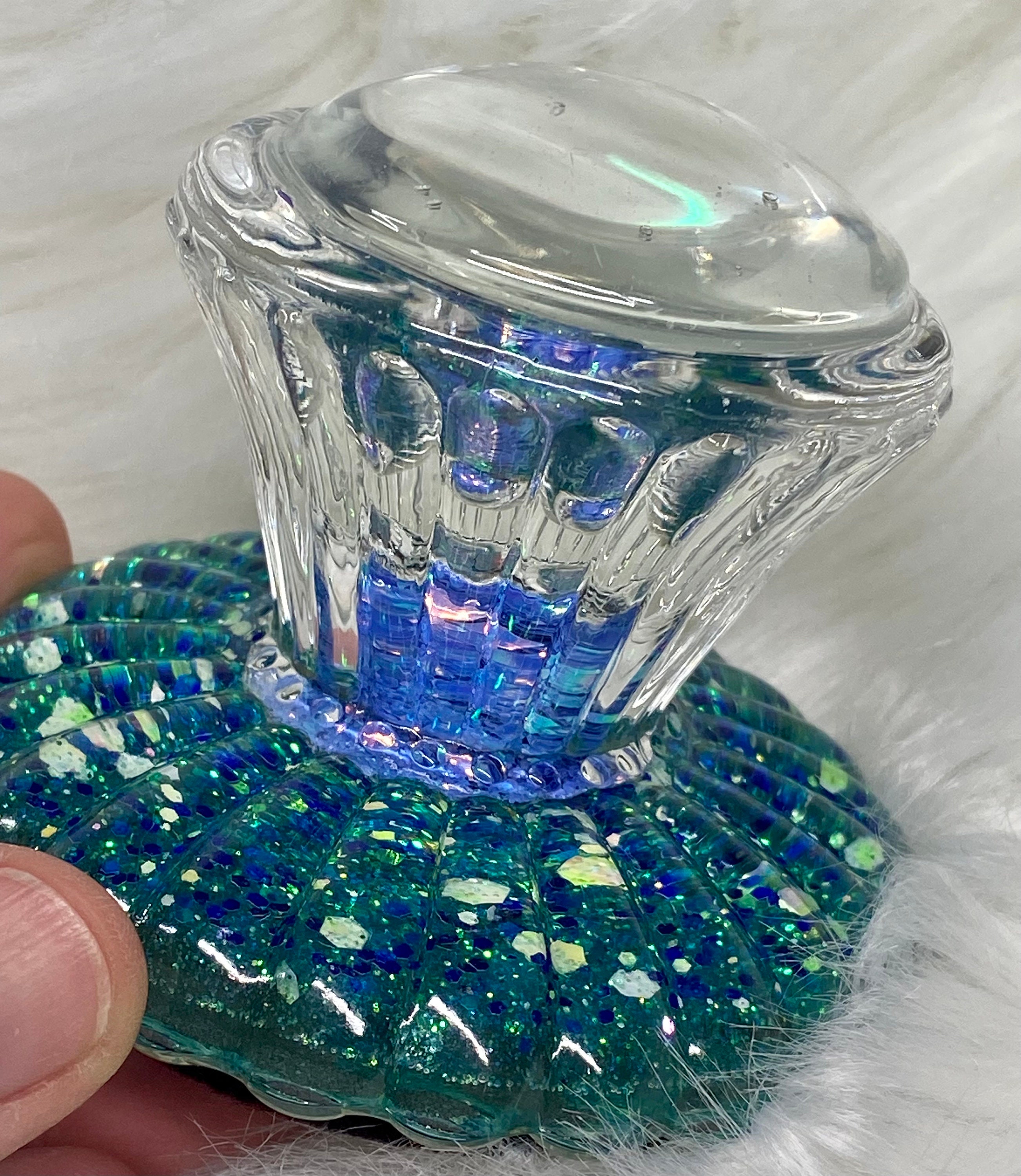 SEA LIFE & Pearls Stamp Pressing Tool, Glass Resin Glitter Stamp ...