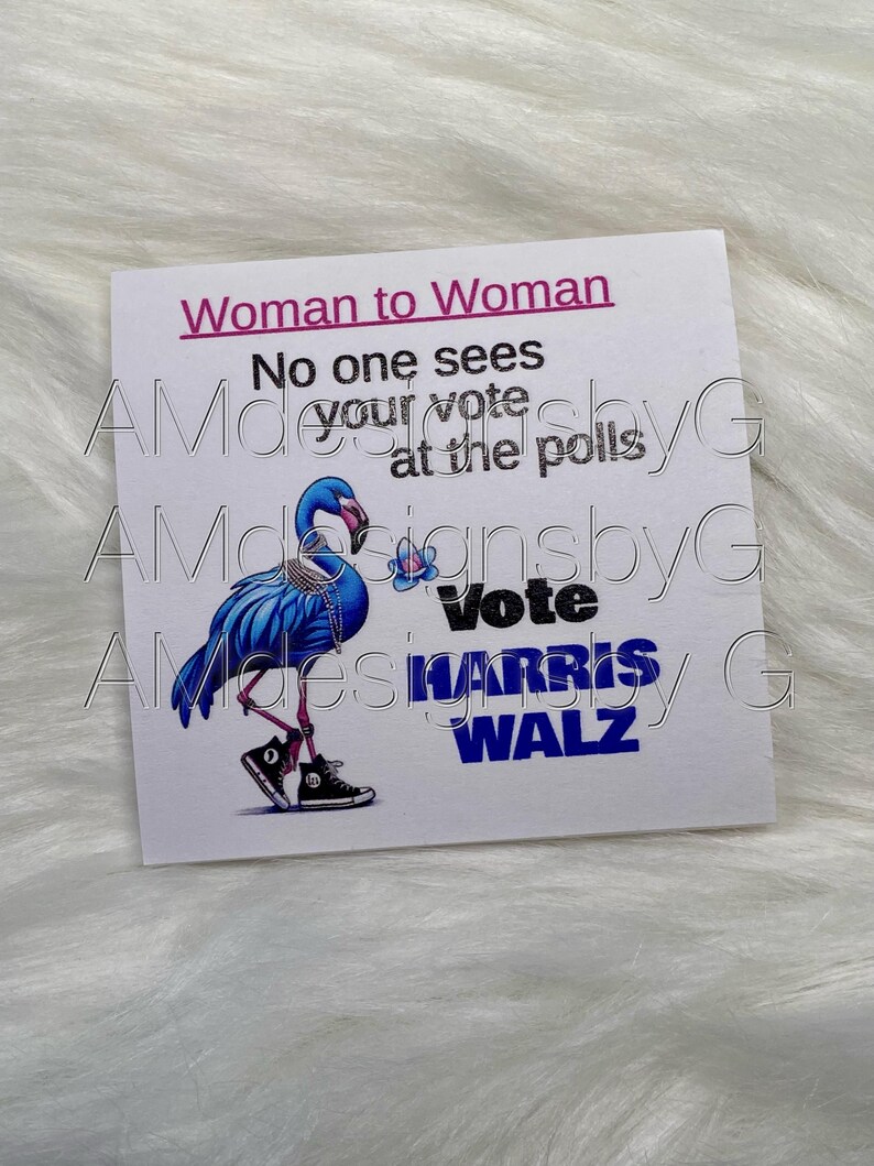 Woman to Woman 3x3 Post-it Notes Sticky Notes Kamala Harris Election ...