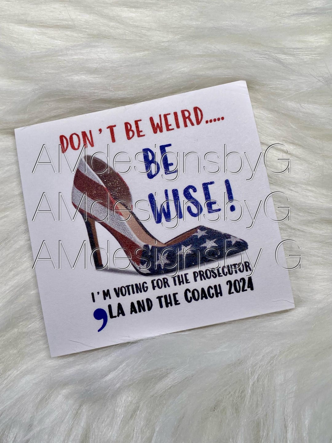 Dont Be Weird 3x3 Post-it Notes Sticky Notes Kamala Harris Election ...