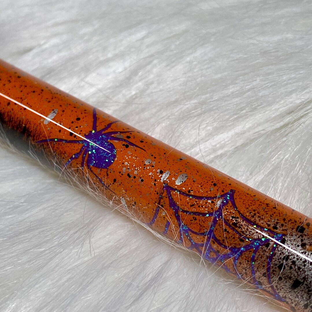 SPIDER Web PEEKABOO Pen Glitter Pen Resin Gel Pen Halloween Pen ...
