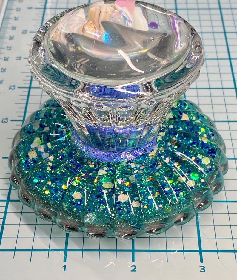 SEA LIFE & Pearls Stamp Pressing Tool, Glass Resin Glitter Stamp ...