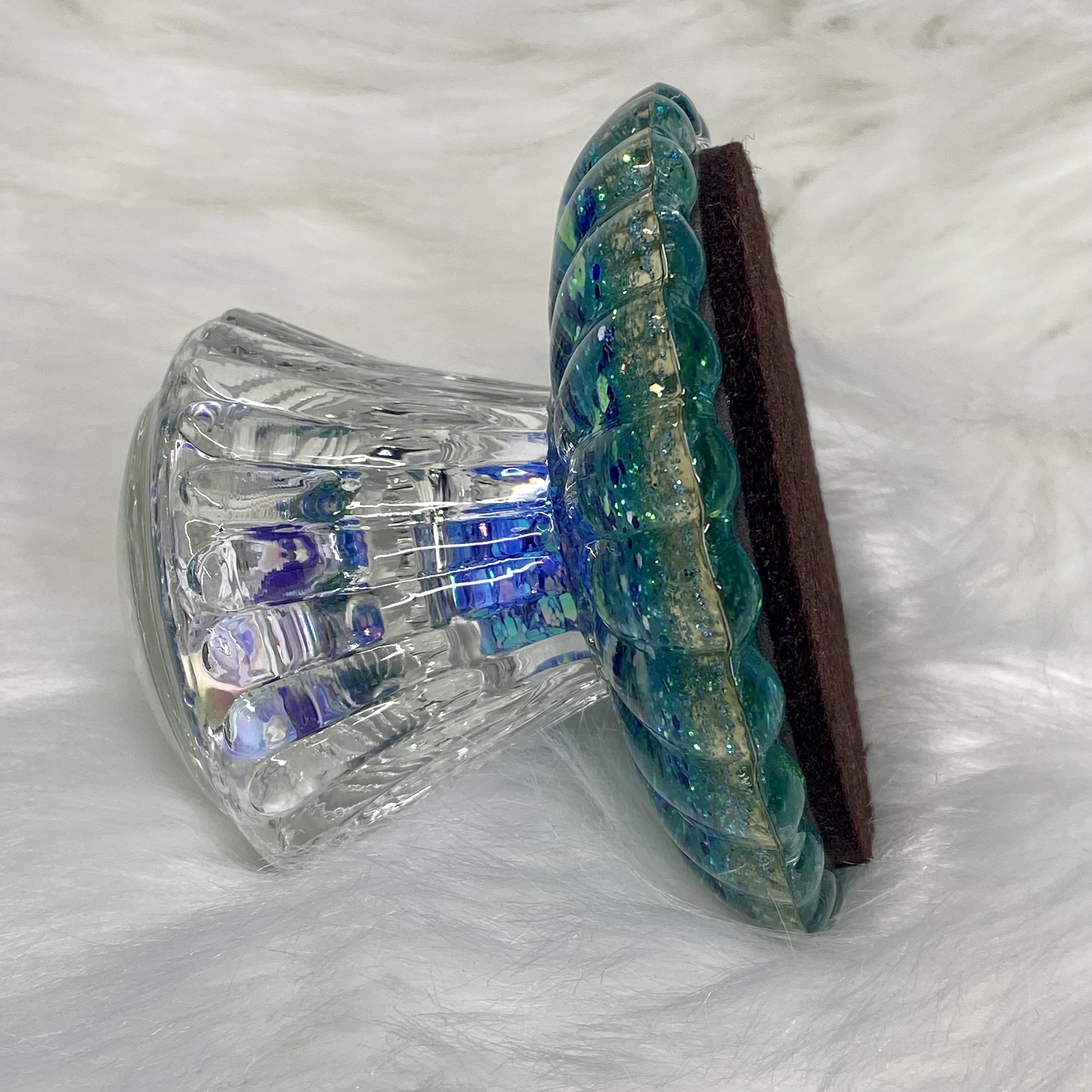 SEA LIFE & Pearls Stamp Pressing Tool, Glass Resin Glitter Stamp ...