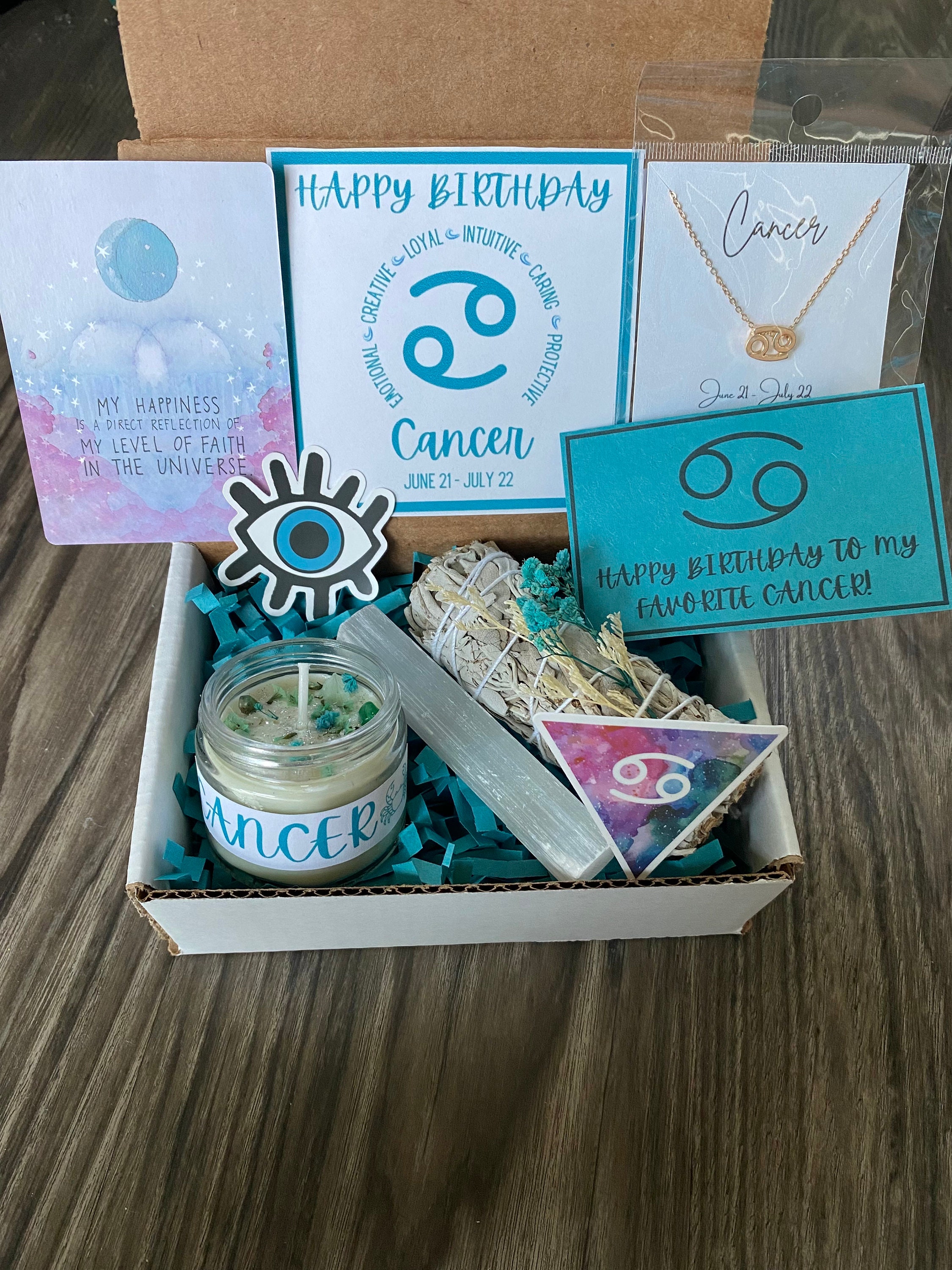 Cancer Gift Box- Birthday Box, Birthday Gift, Cancer Birthday Gift ...