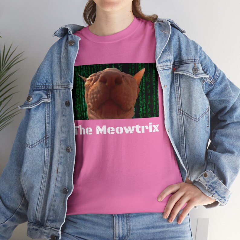The Meowtrix Funny Matrix Cat Unisex Tshirt is Small to 5 Xxl - Etsy UK