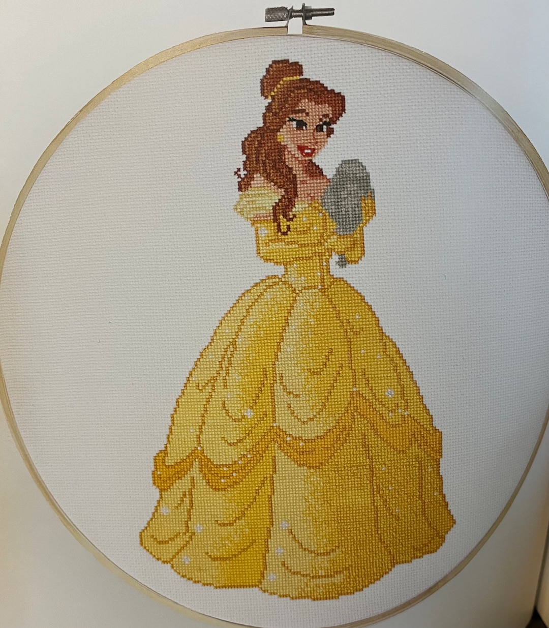 Belle Counted Cross Stitch Pattern Pdf Princess Beauty Beast Instant ...