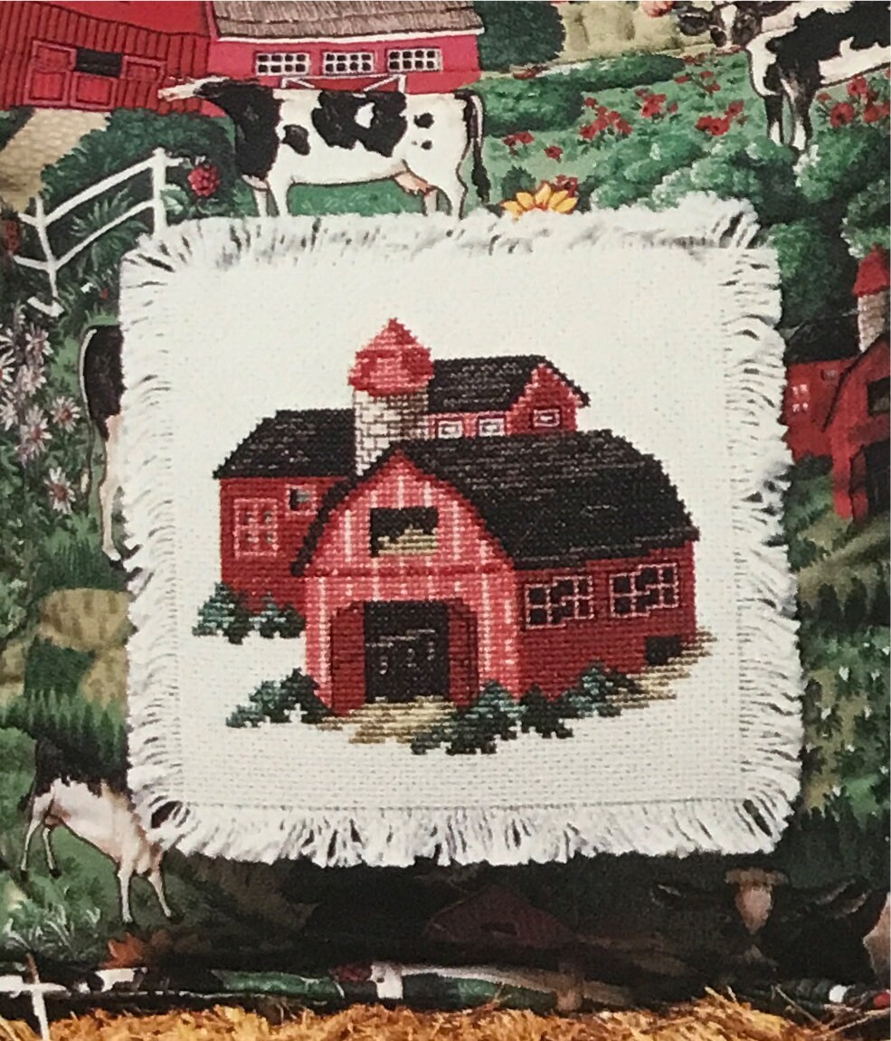 Barnyard Farm Counted Cross Stitch Pattern Digital Instant Download ...