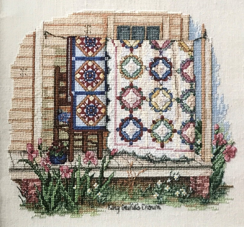 King David's Crown by Paula Vaughan Counted Cross Stitch Pattern Quilts ...