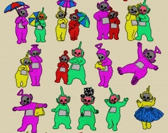 Teletubbies Embroidery Design - Etsy UK