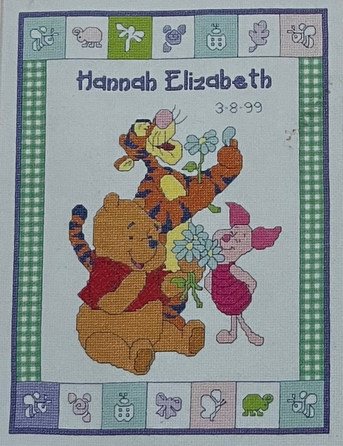 Winnie the Pooh Cross Stitch Pattern Pdf Birth Sampler Baby Piglet ...