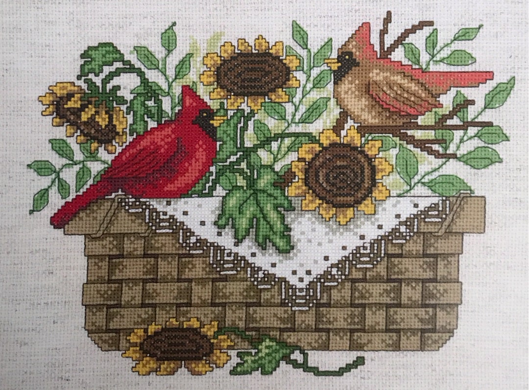 Summer Cardinals Counted Cross Stitch Pattern PDF Instant Download ...