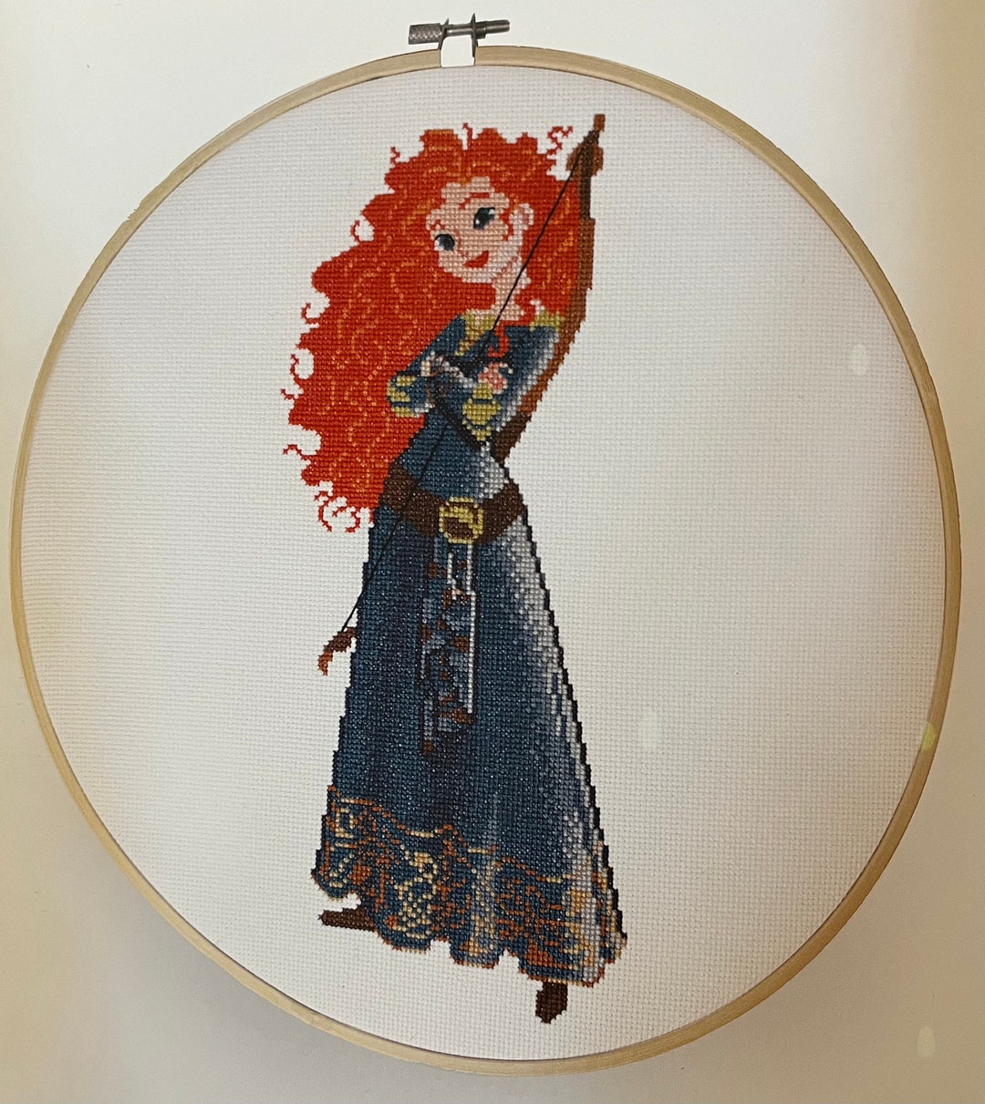 Merida Counted Cross Stitch Pattern Pdf Princess Fierce Strong Instant ...