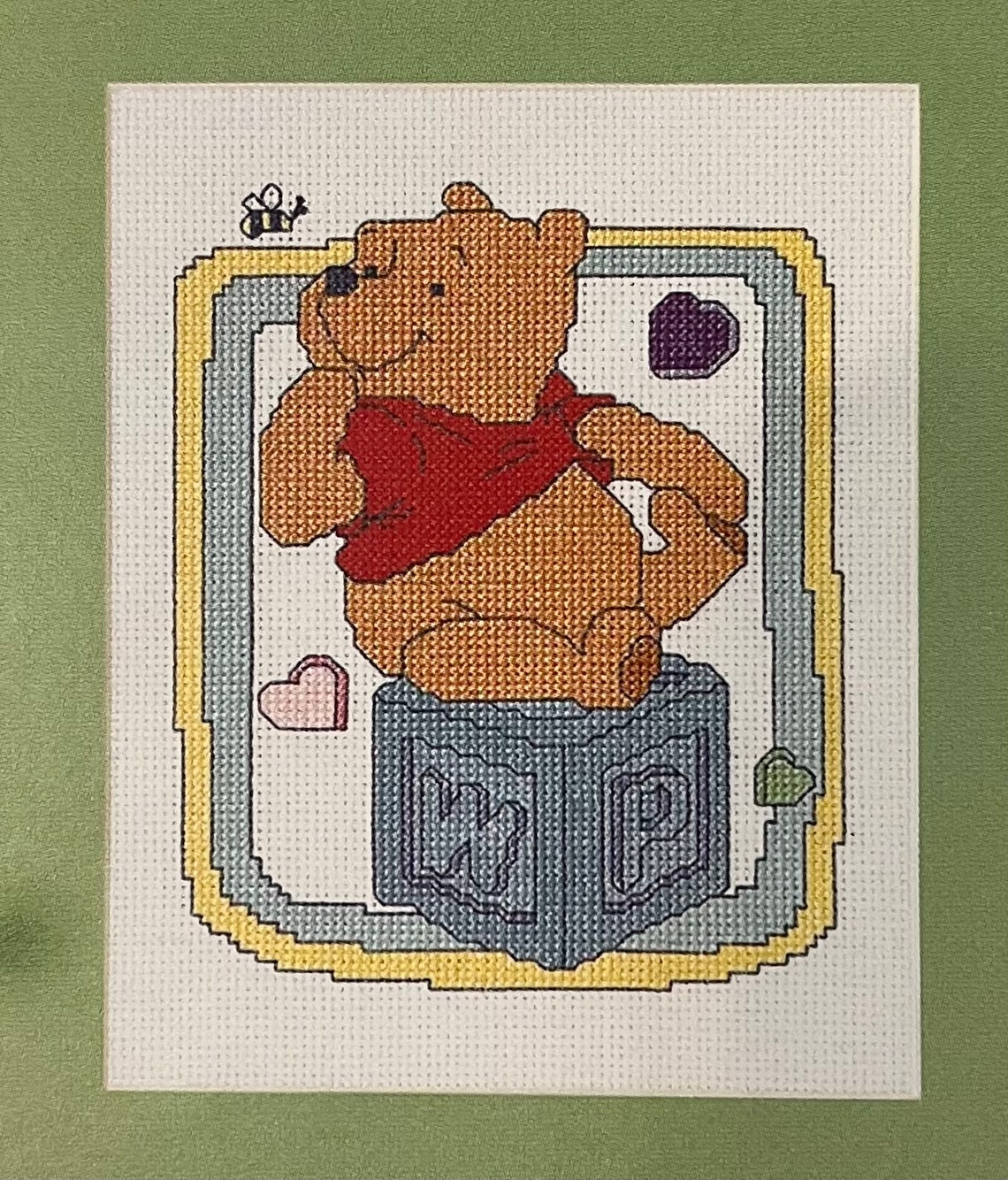 Winnie the Pooh Cross Stitch Pattern Pdf Baby Nursery Building Block ...
