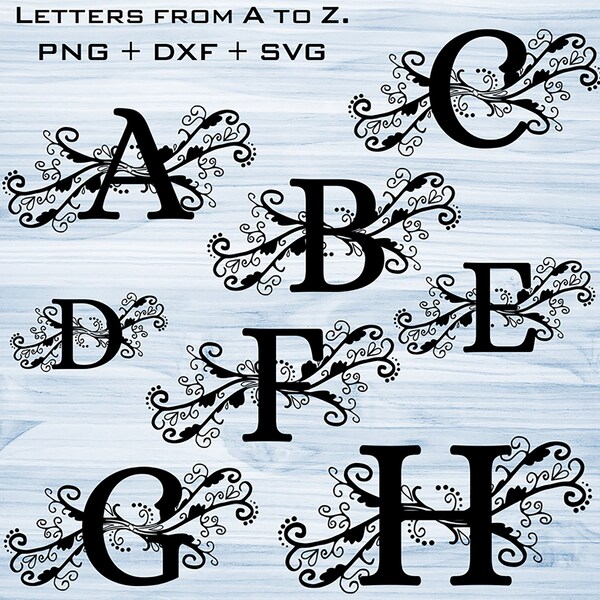 Unique Alphabet Letters - Etsy