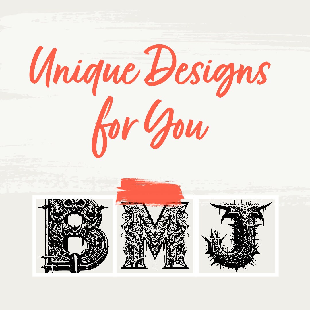 Original Monogram SVG and PNG, Whole Alphabet, Ready for Crafting ...