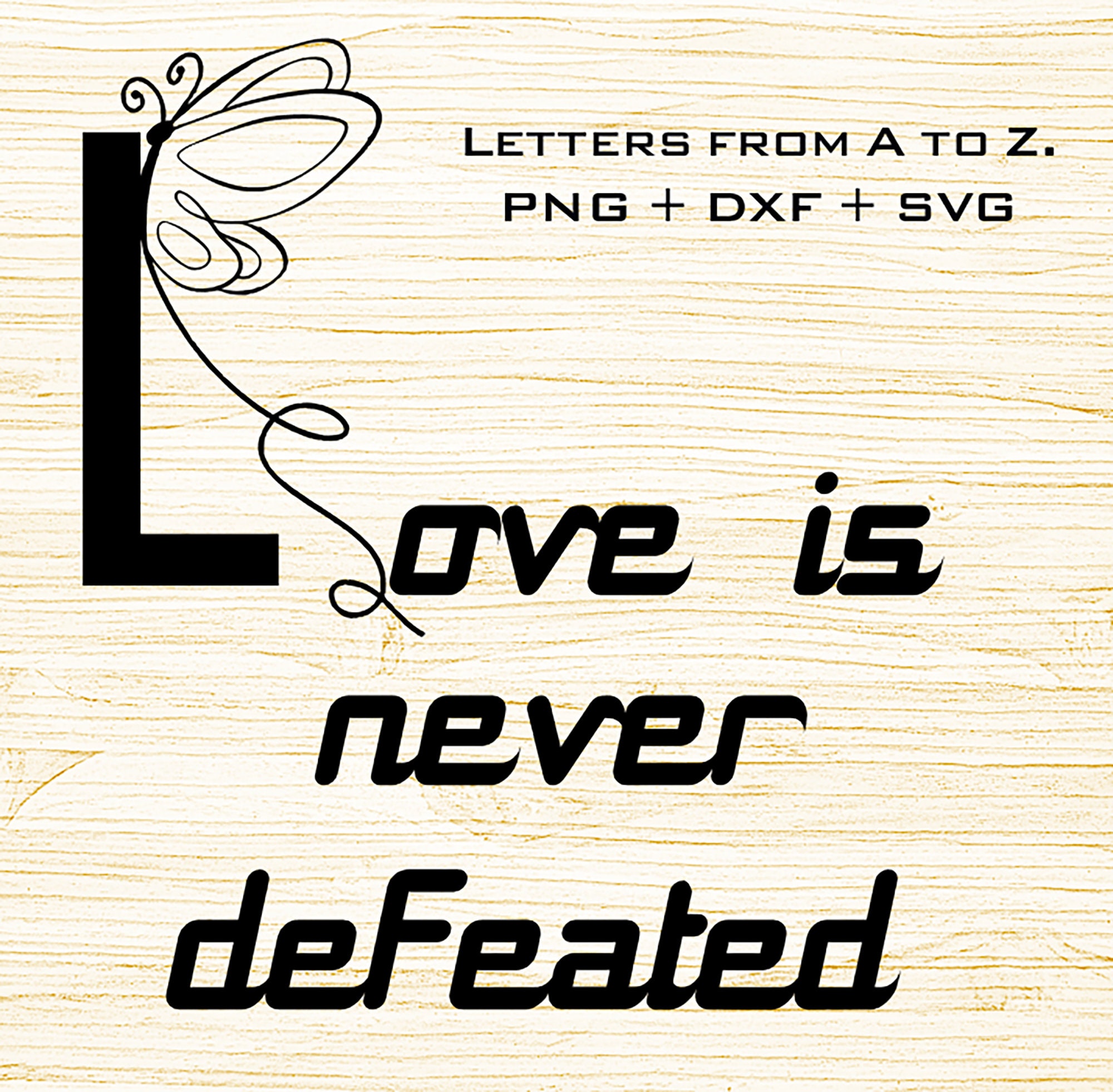 Butterfly Cricut Font, Letters Vector SVG, PNG, DXF for Cutting and ...