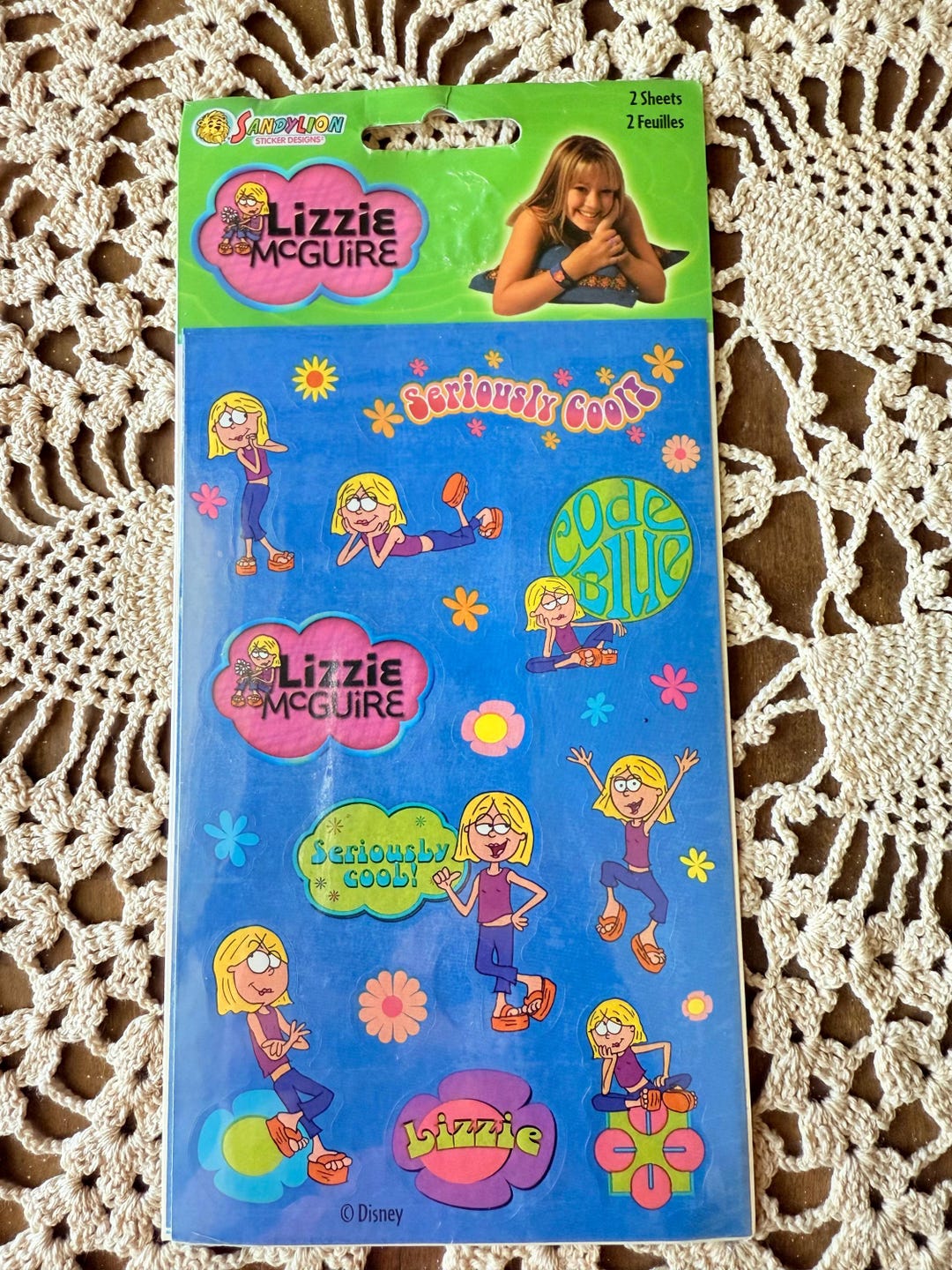 Vintage LIZZIE MCGUIRE STICKERS 90s New in Original Packaging 2 Sheets ...