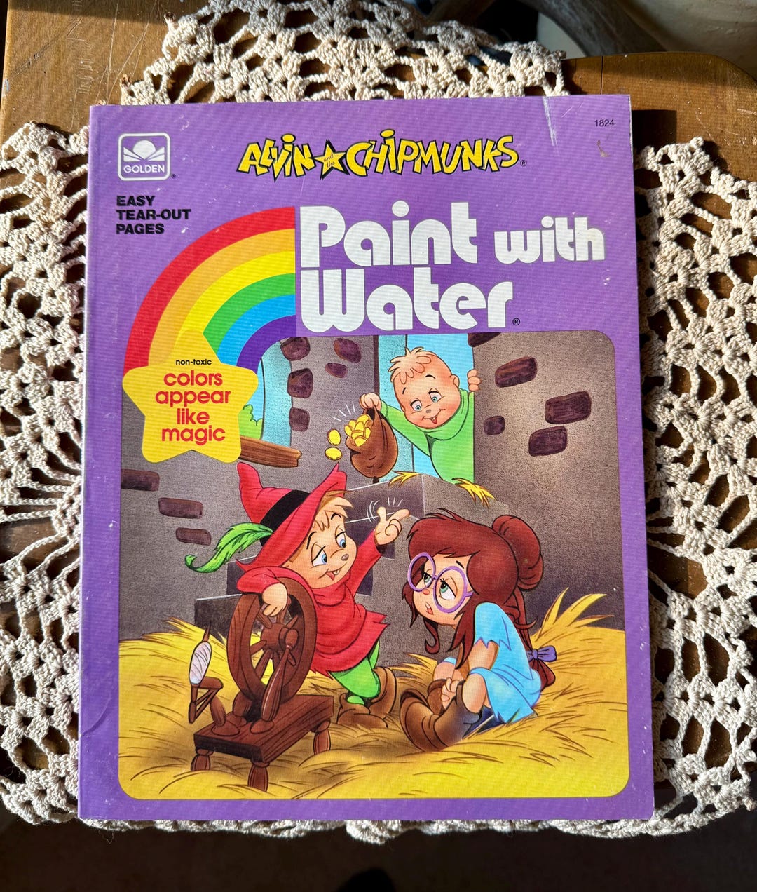 Vintage Alvin and the Chipmunks PAINT WITH WATER Book 1990 New Unused ...