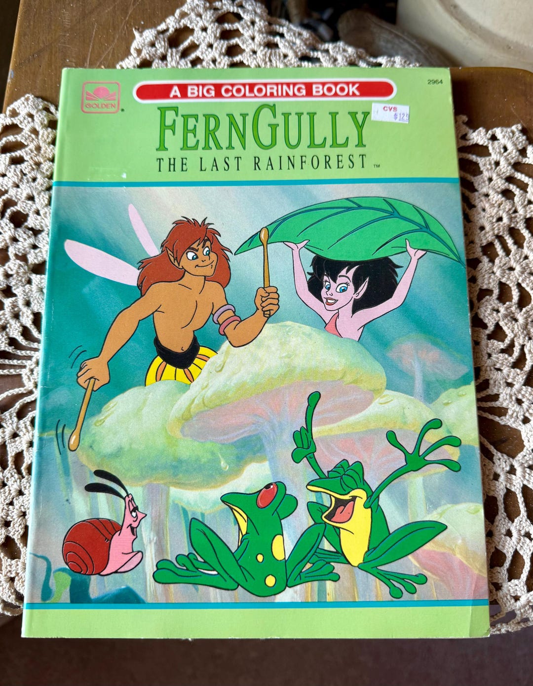 Vintage FERN GULLY Coloring Book - 1992- NEW - Unused - Crysta - Pips ...