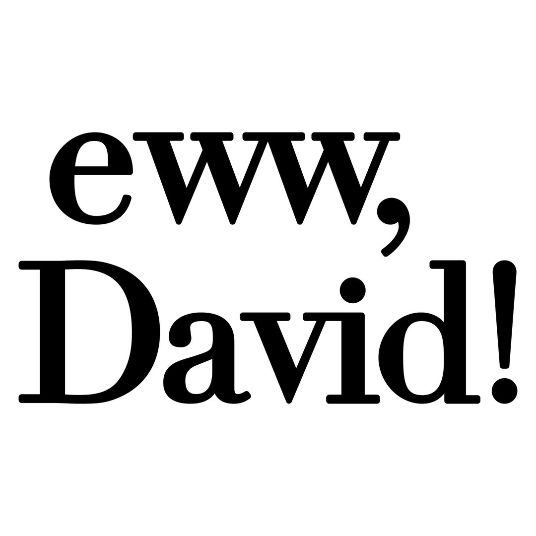 Eww David Vinyl Decal - Etsy