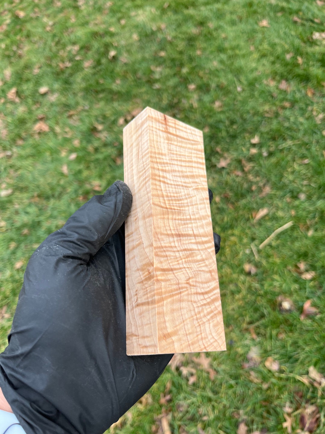 Stabilized Curly Hard Maple Knife Handle Block - Etsy