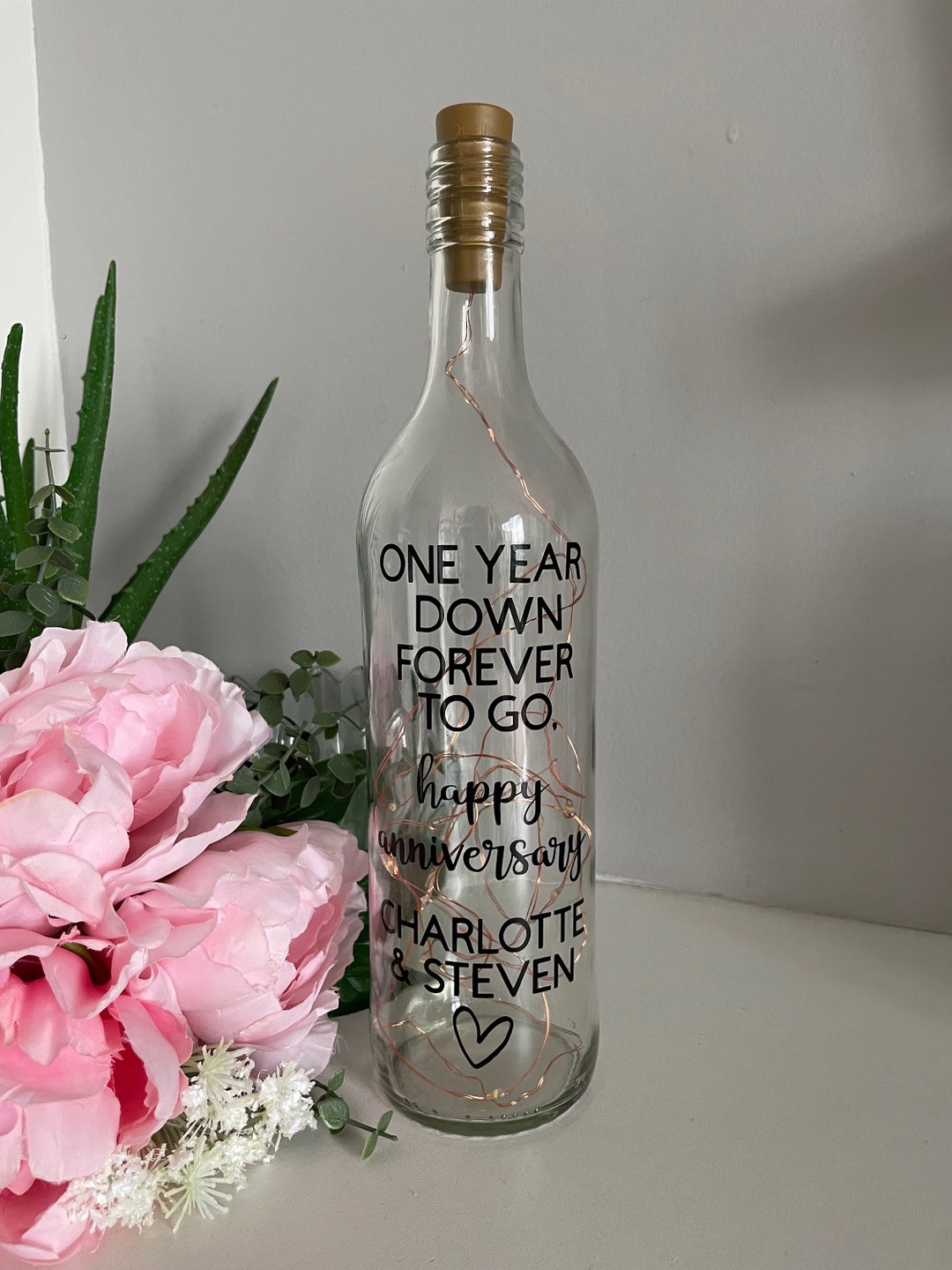 Personalised Light-up Bottle - Etsy