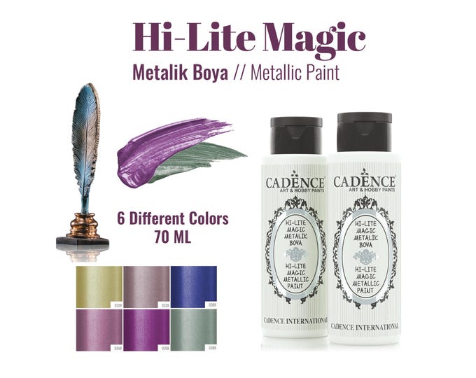 Cadence Hi-lite Magic Metallic Paint 70ml (2.36 Oz) – Iridescent Water ...