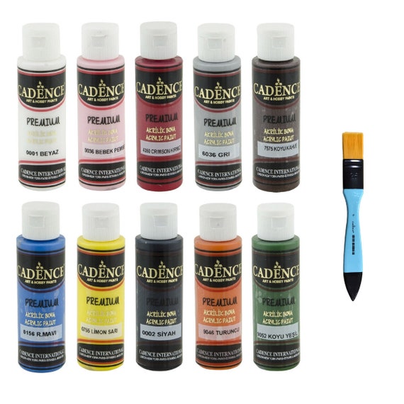Cadence Premium Acrylic Paint Set Brush | Etsy UK