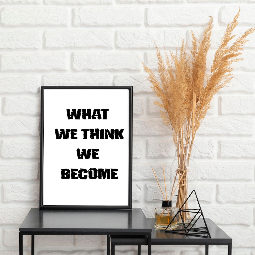 Motivational Quote Wall Art, Printable Quote Wall Art, Inspirational ...